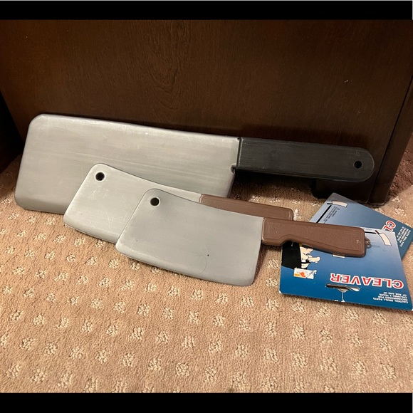 Other | Set Of Three Plastic Toy Cleavers Nwt Halloween Costume | Poshmark